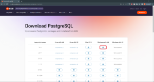 Installation de PostgreSQL et PgAdmin sur Windows